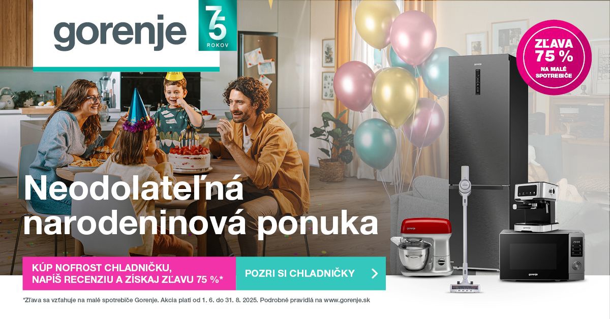 K chladničkám Gorenje môžete získať 75 % zľavu na malý spotrebič | Alza.sk